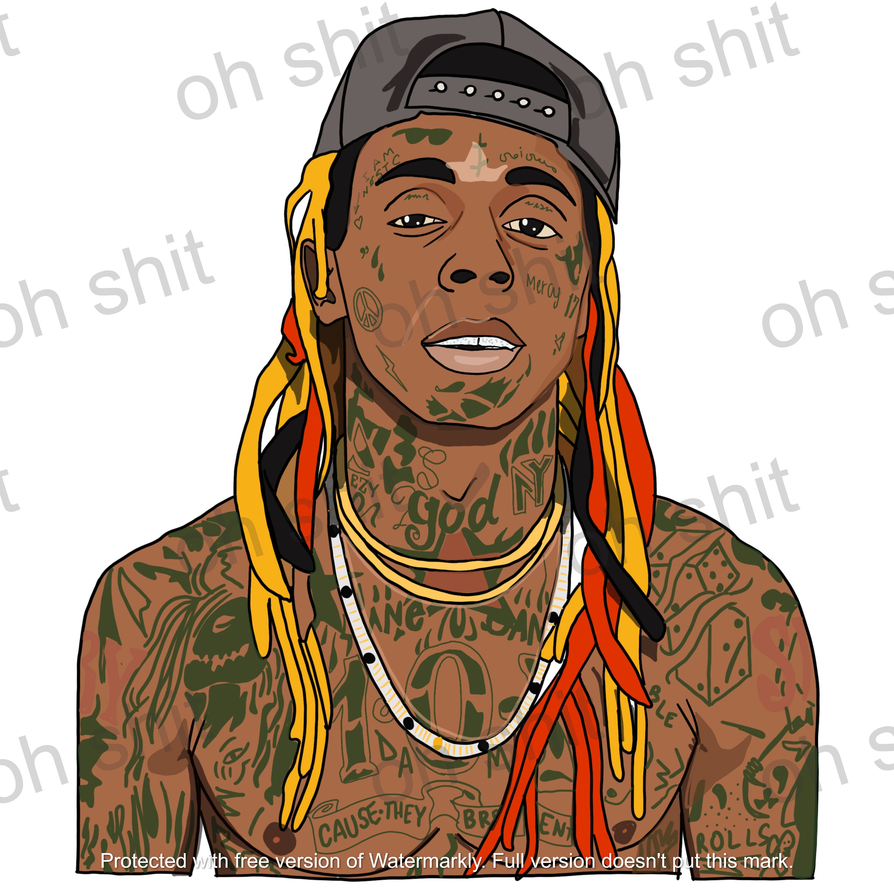 Lil Wayne Dedication 5 Drawing