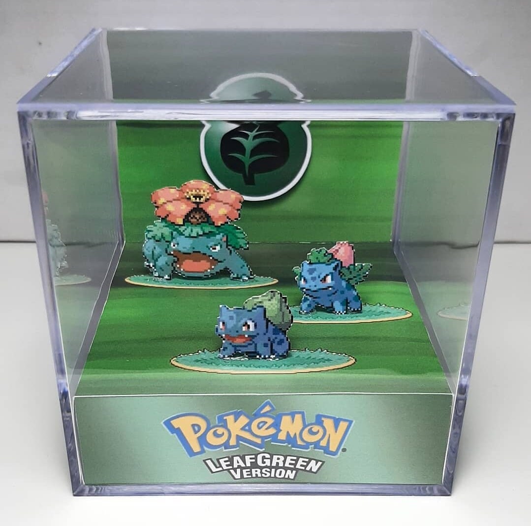 Pokémon Cubic Diorama Bulbasaur Evolution Pokemon | Etsy