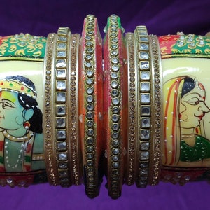 Rajasthani Bridal Chooda-rajwadi Kundan Chura for Women-traditional ...