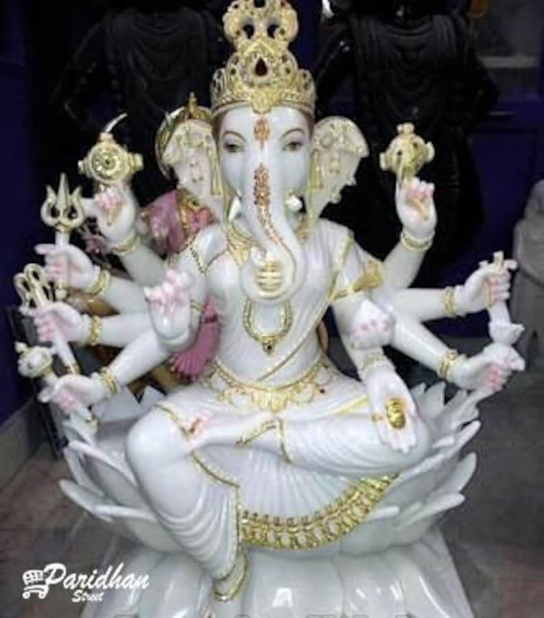 Vinayaki Ganesha Marble Statue-female Ganesha Idol-ganeshani - Etsy