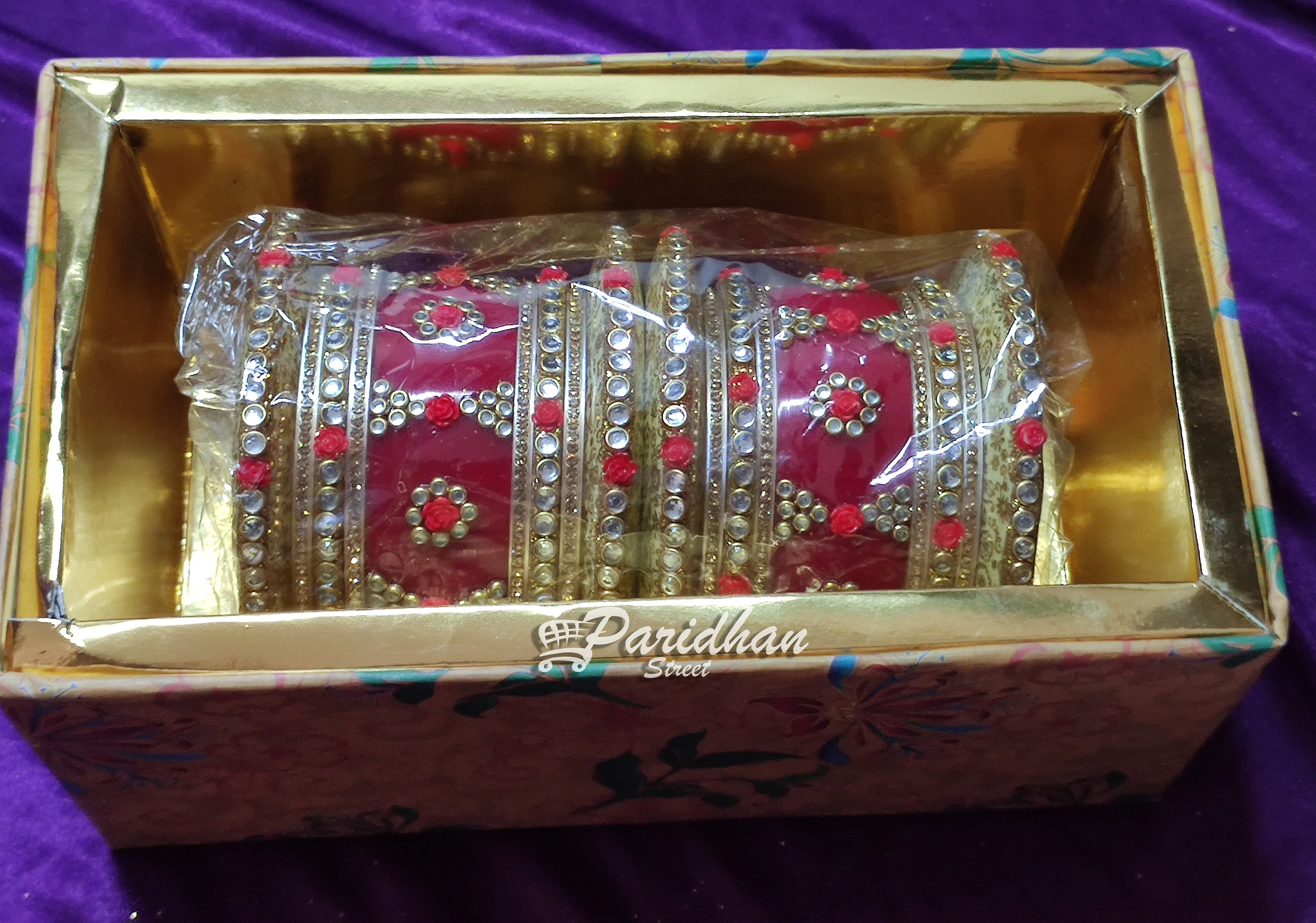 Red Flower Wedding Chura-Rajasthani Chura-Bridal Chuda | Etsy