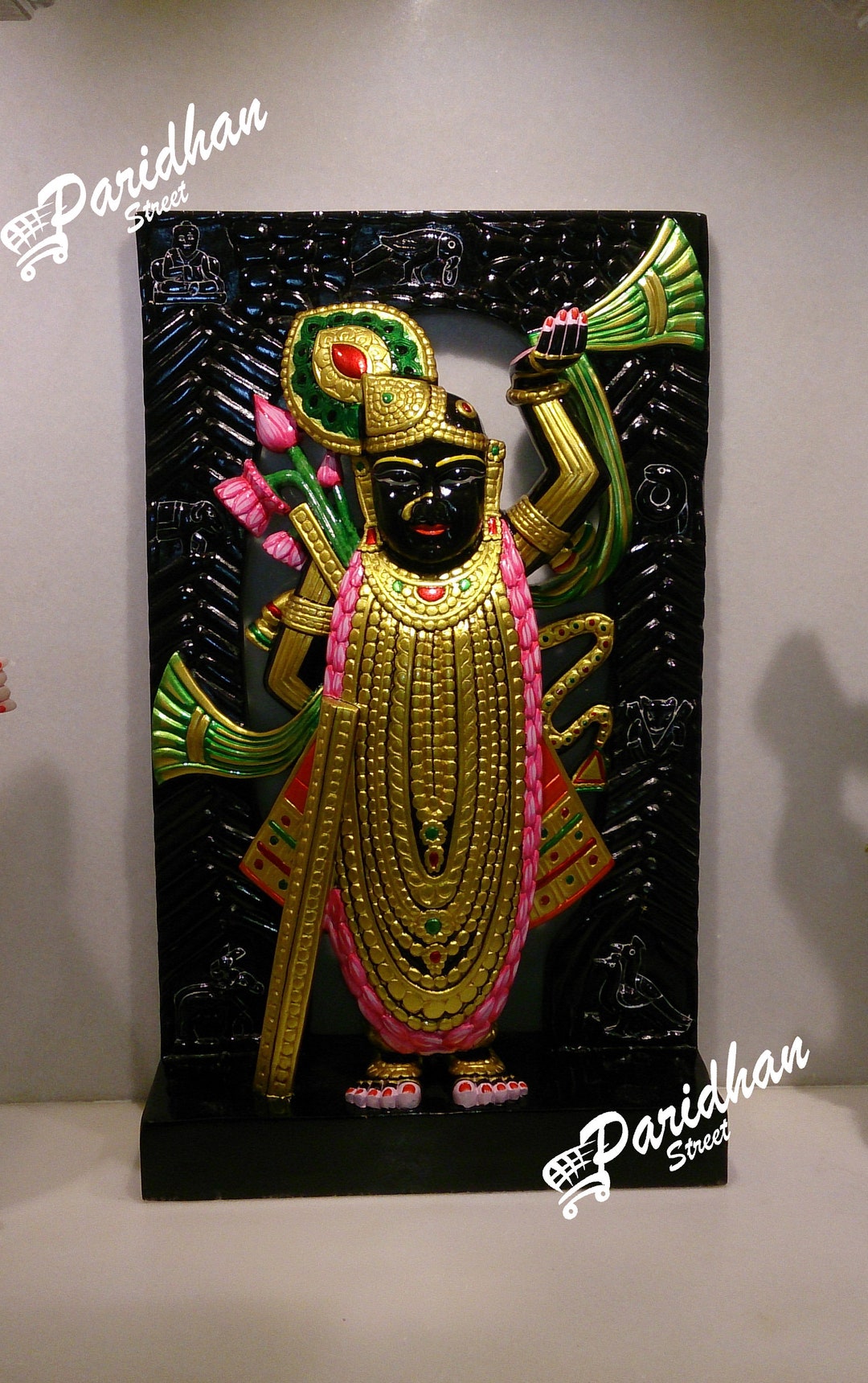Black Marble Shri Nath Ji Statue-shrinath Ji Idol-shrinathji Figure ...