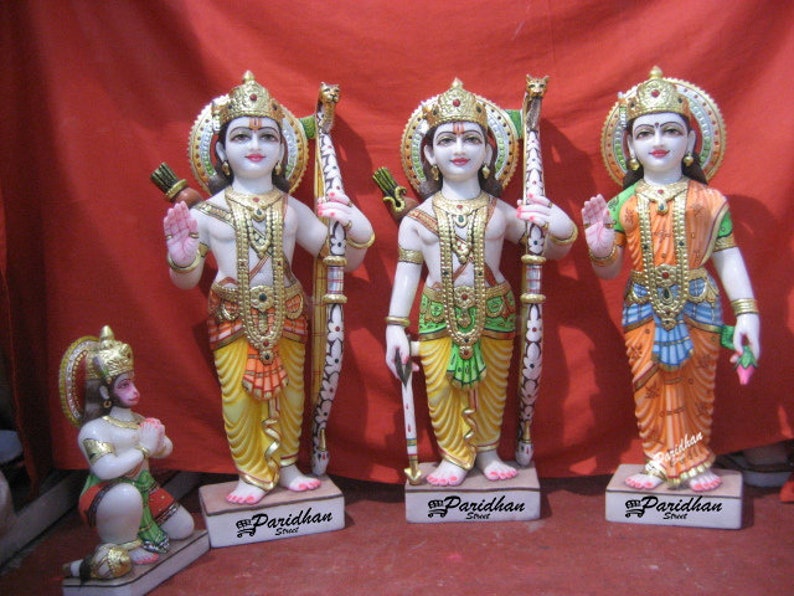 Marble Ram Darbar Statue Ram Parivar Statue-ram Darbar - Etsy