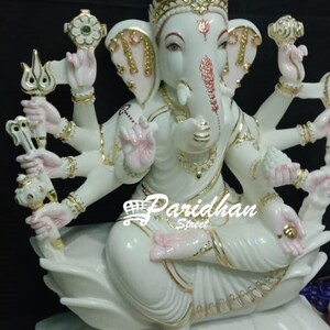 Vinayaki Ganesha Marble Statue-female Ganesha Idol-ganeshani Statue ...