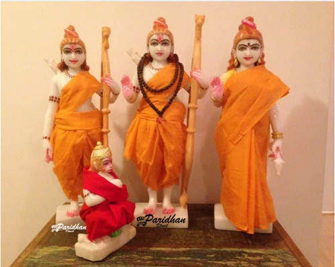 Marble Ram Darbar Statue With Clothes - Ram Darbar Marble Moorti-ram ...