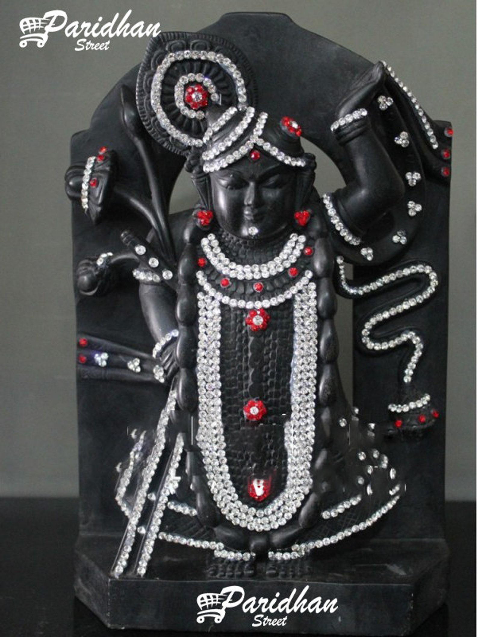 Black Marble Shri Nath Ji Statue-shrinath Ji Idol-indian Shrinathji ...