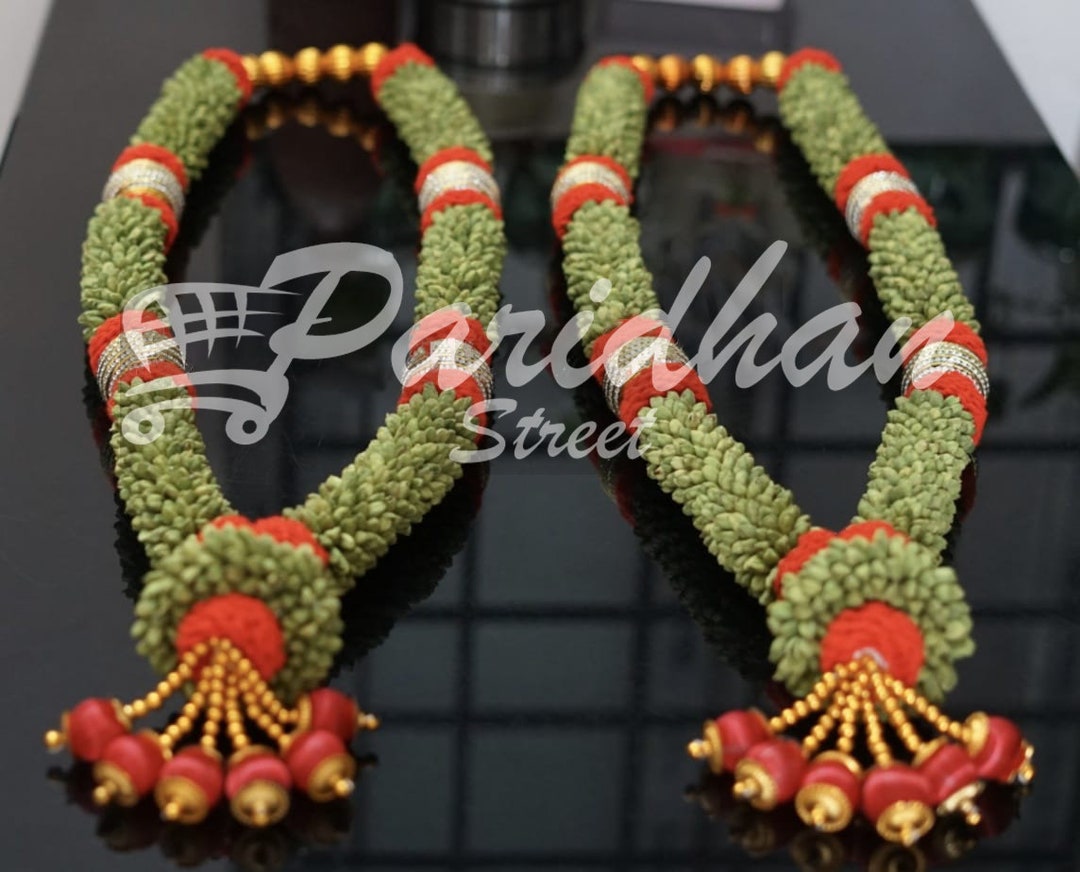 South Indian Wedding Garland-cardamom Garland-natural Green Cardamom ...