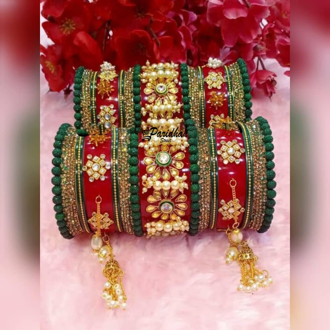 Traditional Indian Bangles Wedding Chura Rajasthani Chura | Etsy