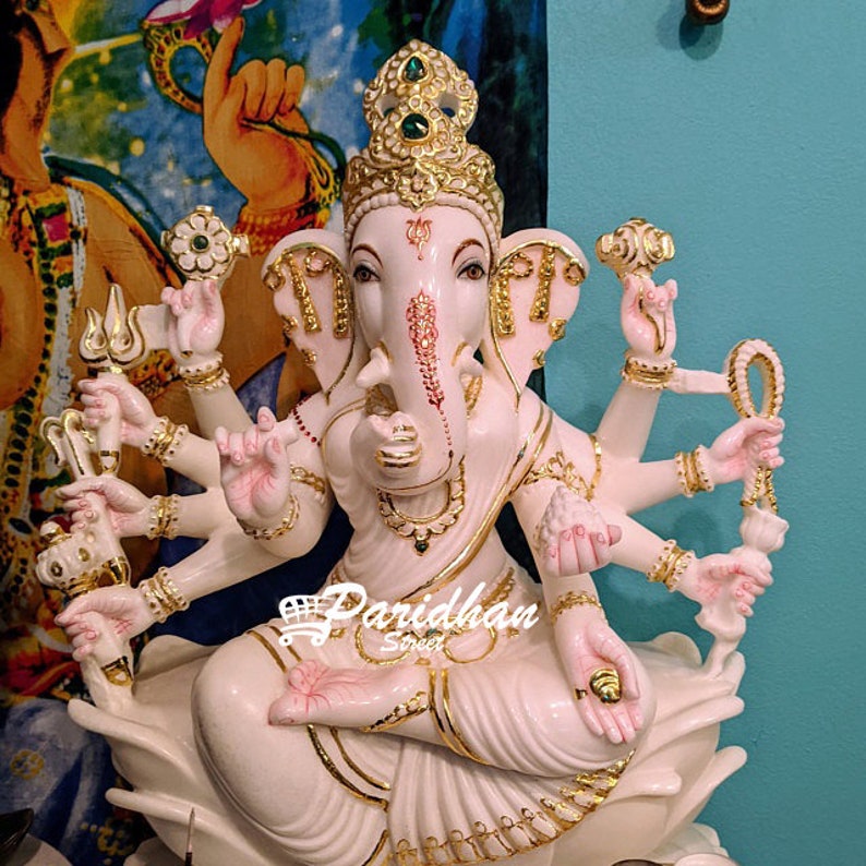 Vinayaki Ganesha Marble Statue-female Ganesha Idol-ganeshani - Etsy