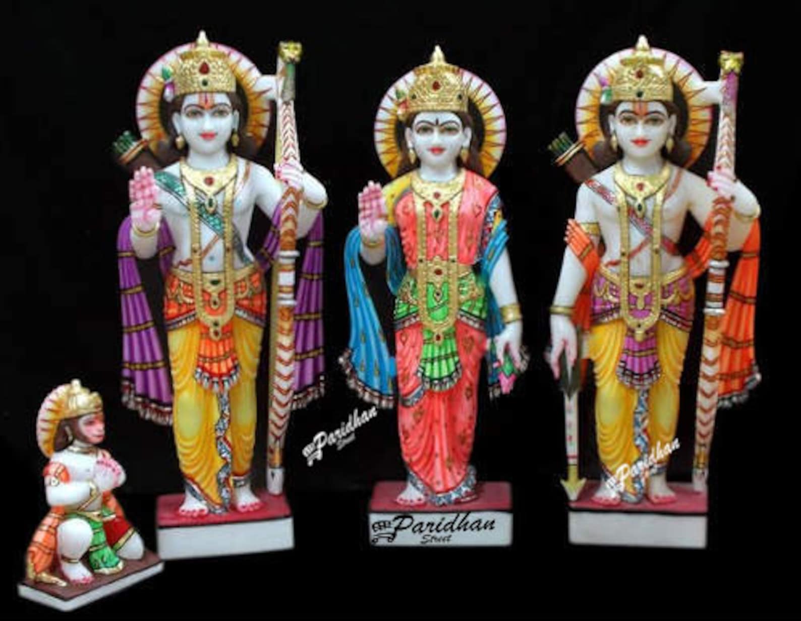 Marble Ram Darbar Statue Ram Parivar Statue-ram Darbar - Etsy