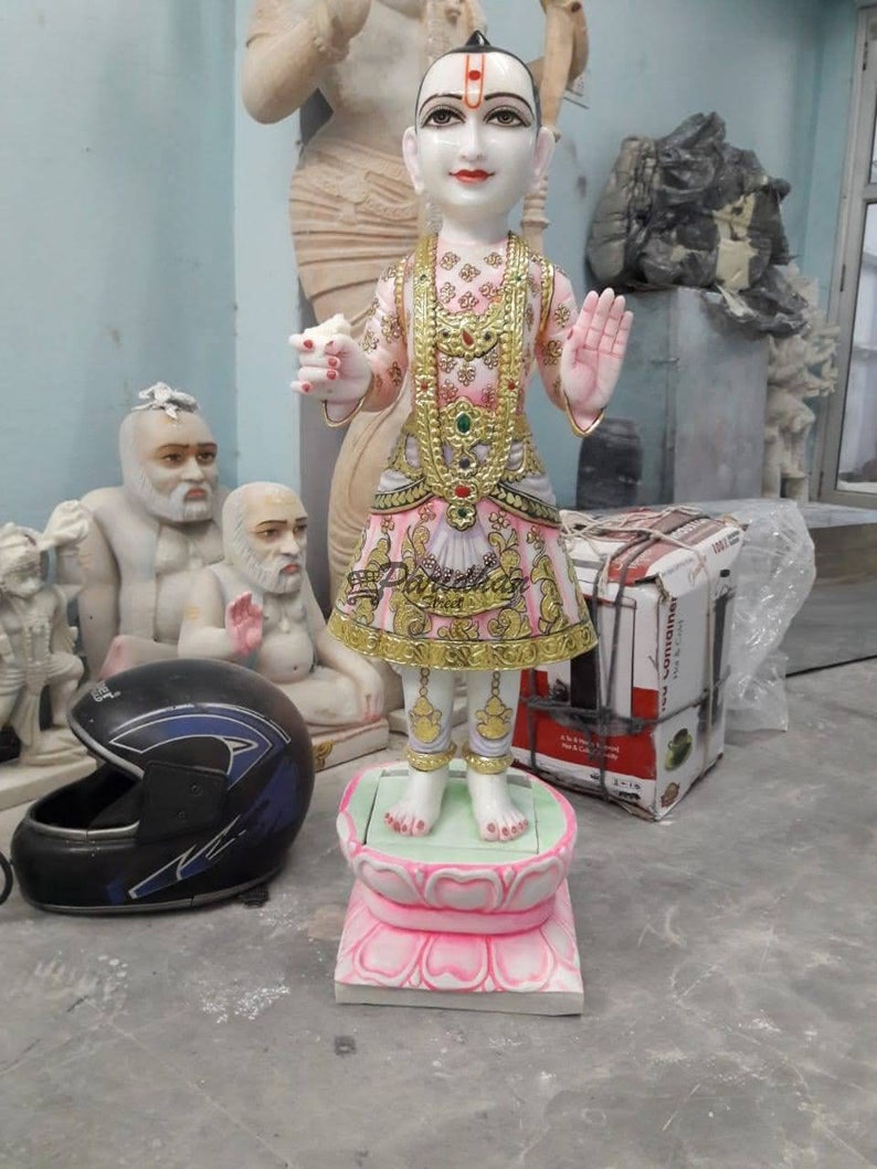 Swami Marble Statue & Handmade Marble God Idol Murti - Beautiful Sant ...
