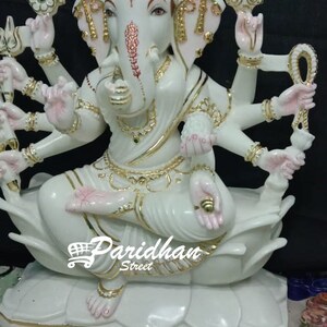 Vinayaki Ganesha Marble Statue-female Ganesha Idol-ganeshani Statue ...
