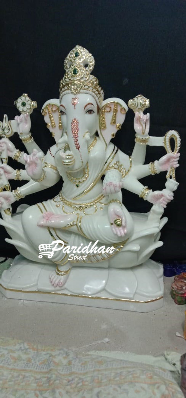 Vinayaki Ganesha Marble Statue-female Ganesha Idol-ganeshani - Etsy