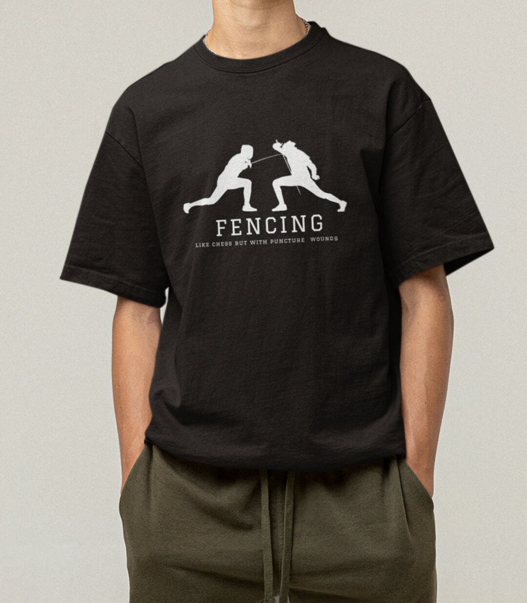 Fencing: Like Chess, but With Puncture Wounds Shirt for Boys Girls ...