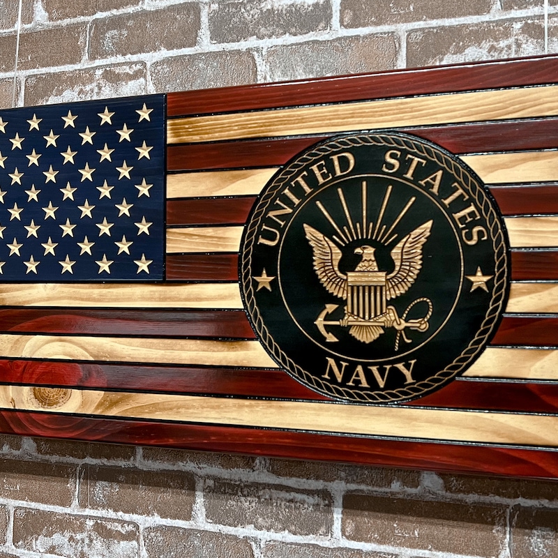 American Flag Wave Wooden - Etsy