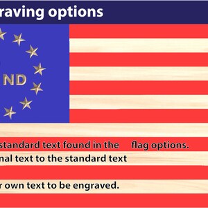 Rustic Flag (sizes 26x14 to 60x33), Customizable, Wooden Flag, Medium ...