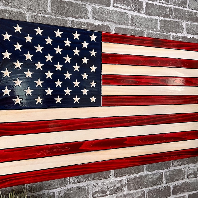 Rustic American Flag - Etsy