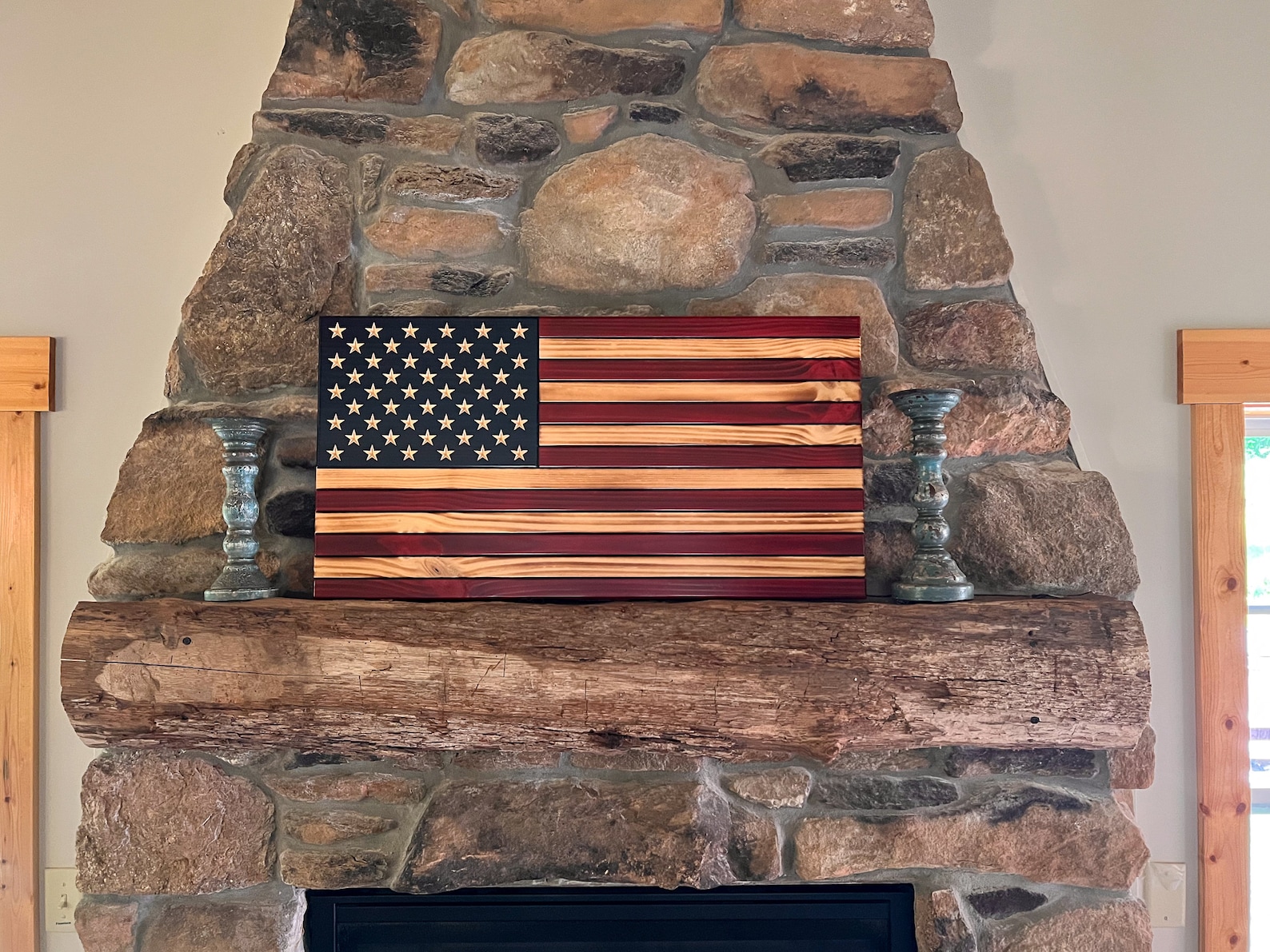 American Wooden Flag, Rustic American Flag, Patriotic, Wall Art Decor ...