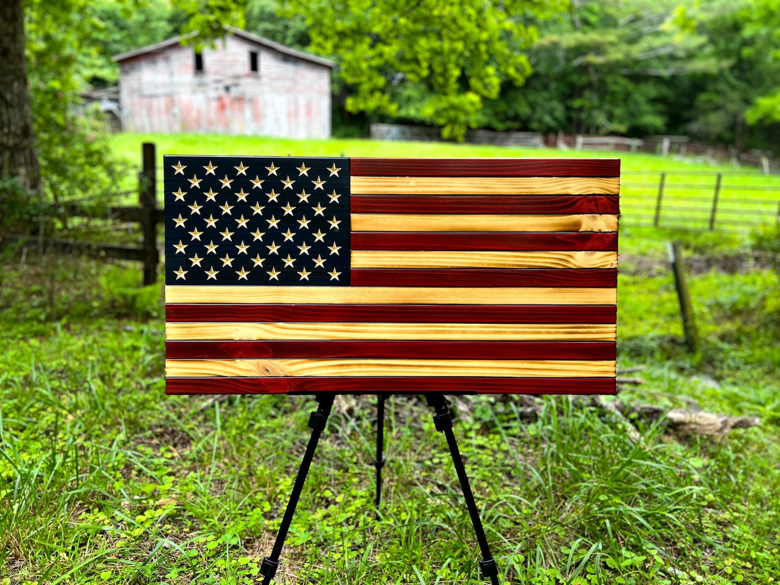 American Wooden Flag, Rustic American Flag, Patriotic, Wall Art Decor ...