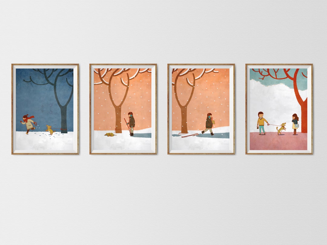 Printable Story Wall Art,digital Download Set of 4 - Etsy