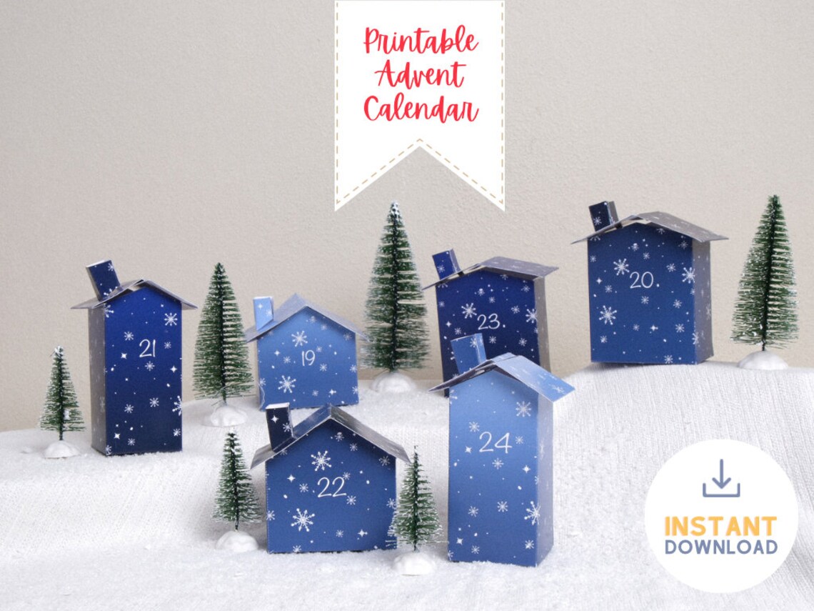 Advent Calendar Printable Christmas Countdown Calendar Christmas ...