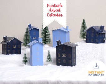 Advent Calendar Printable Christmas Countdown Calendar Christmas ...