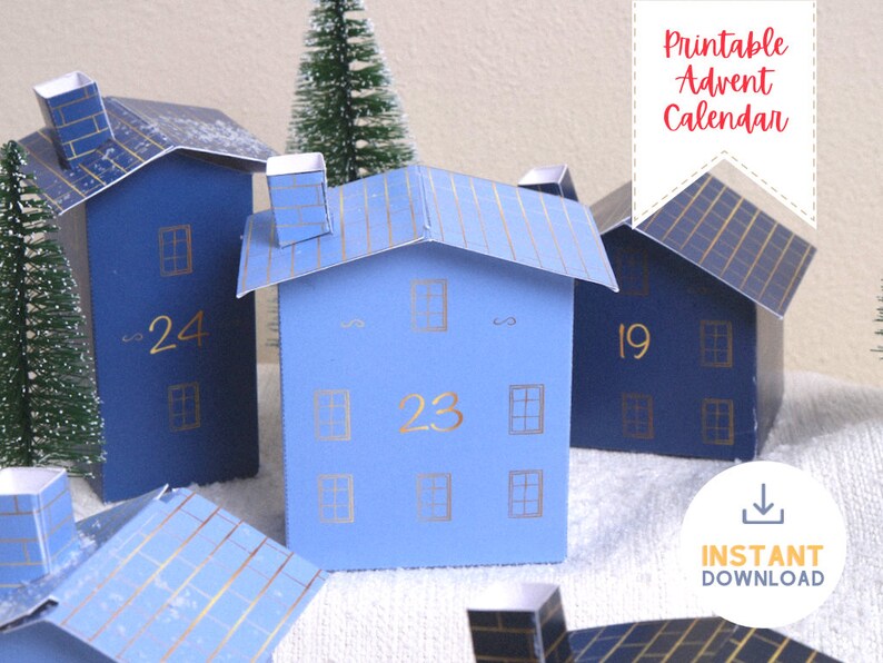 Advent Calendar Printable Christmas Countdown Calendar Christmas ...