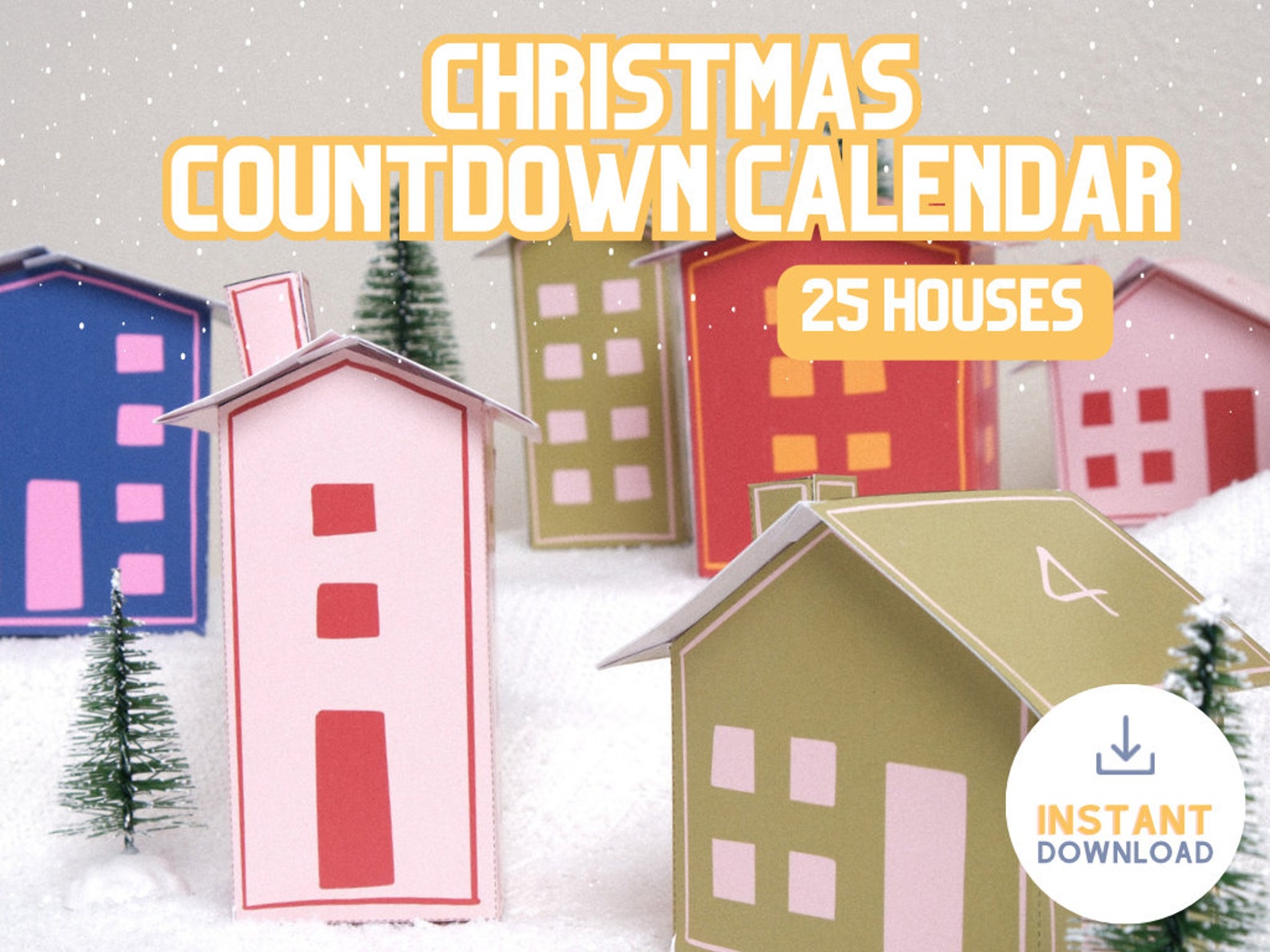 Advent Calendar Printable Christmas Countdown Calendar Christmas ...