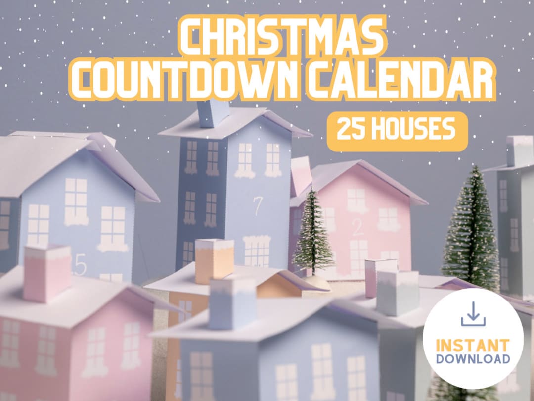 Advent Calendar Printable Christmas Countdown Calendar Christmas ...