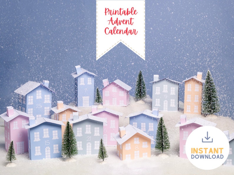 Advent Calendar Printable Christmas Countdown Calendar Christmas ...