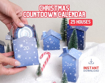 Advent Calendar Printable Christmas Countdown Calendar Christmas ...