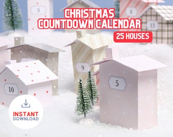Advent Calendar Printable Christmas Countdown Calendar Christmas ...