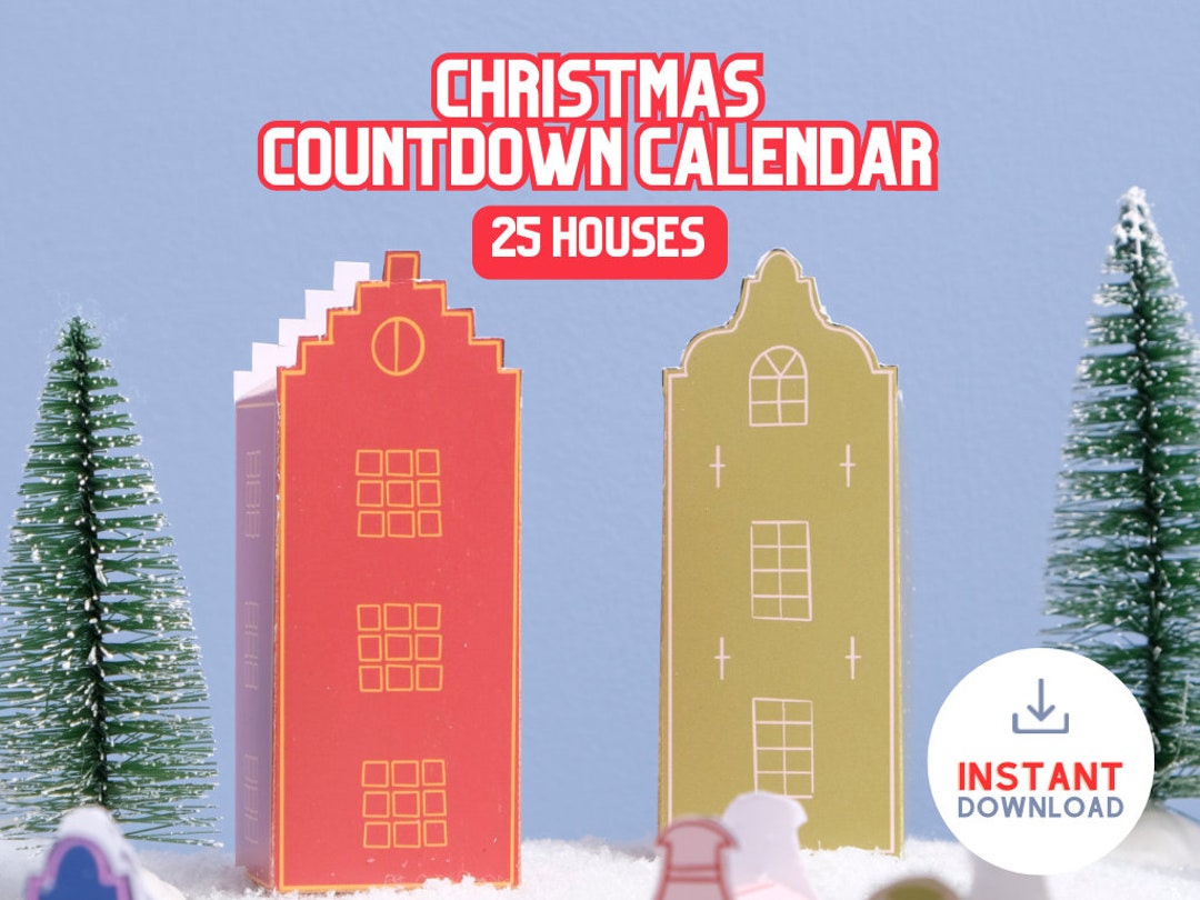 Advent Calendar Printable Christmas Countdown Calendar Christmas ...