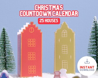 Advent Calendar Printable Christmas Countdown Calendar Christmas ...