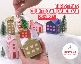 Advent Calendar Printable Christmas Countdown Calendar Christmas ...