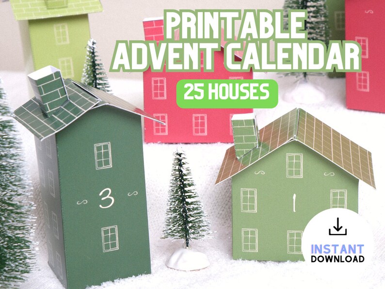 Advent Calendar Printable Christmas Countdown Calendar Christmas ...