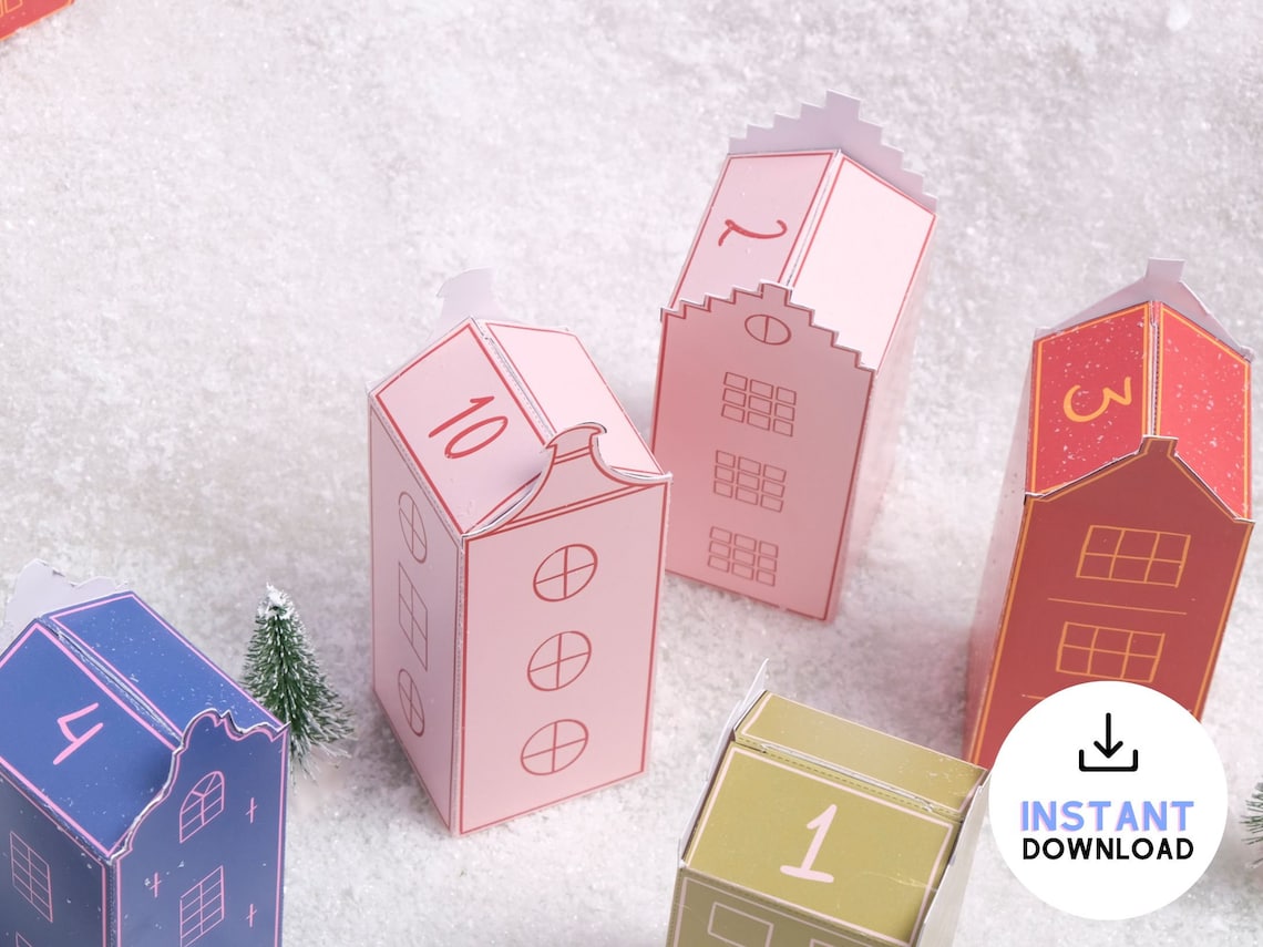 Advent Calendar Printable Christmas Countdown Calendar Christmas ...