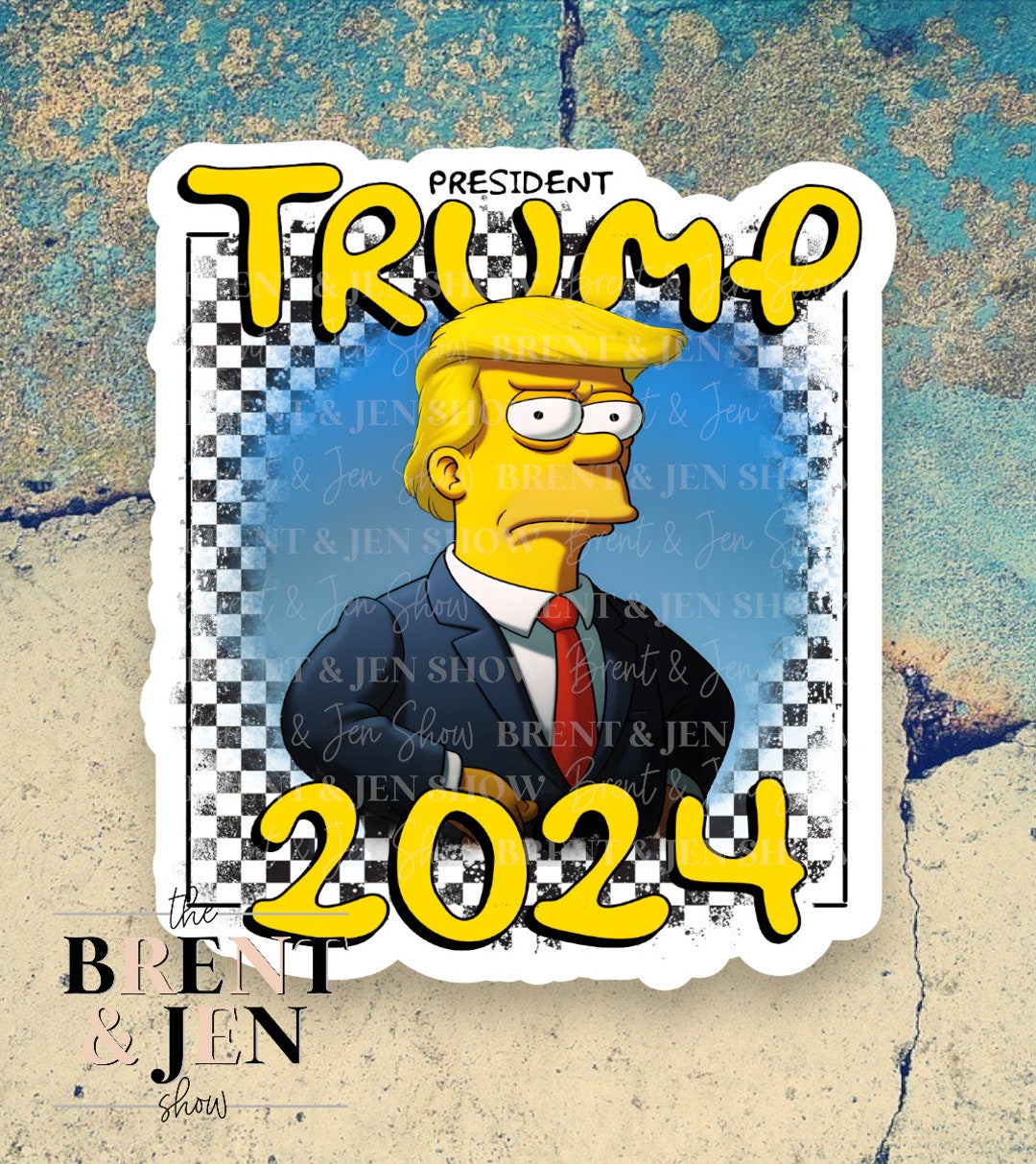 Trump 2024 Sticker, Republican Decal, Donald Trump, Election 2024 ...