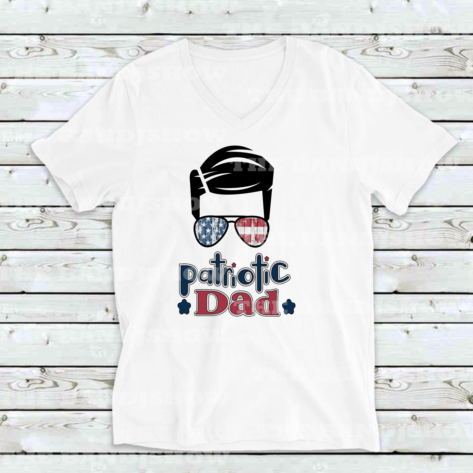 Patriotic Dad Digital Graphics PNG JPG SVG-Dxf Messy | Etsy