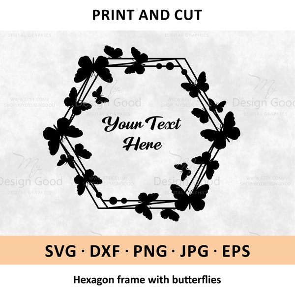 Hexagon Monogram - Etsy