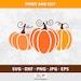 Three Pumpkins SVG, Pumpkins Clipart. Autumn Holiday Decor, Orange ...