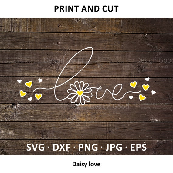 Daisy Heart SVG Valentine Svg Love Svg Sublimation Designs Downloads ...