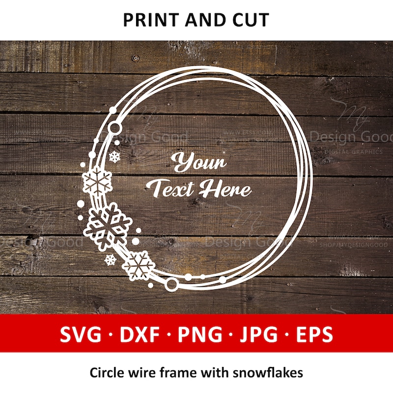 Christmas Frame Svg - Etsy