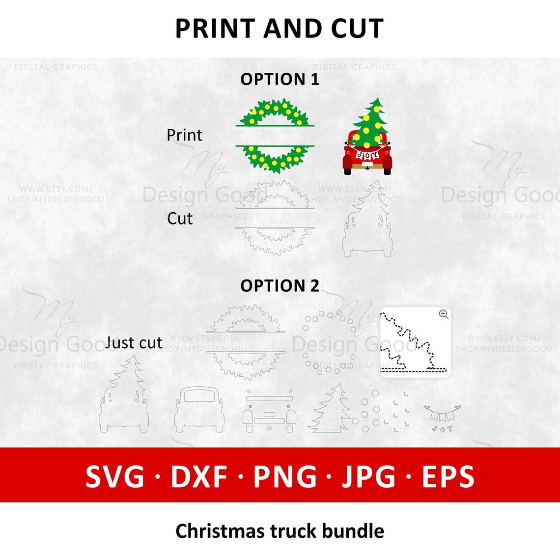 Christmas Truck Svg Truck With Tree Svg Car With Tree Svg | Etsy