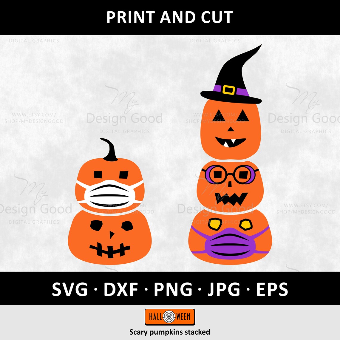Three Pumpkins SVG Stacked Pumpkins Svg. Autumn Holiday - Etsy