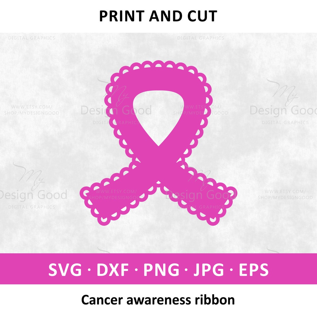 Cancer Awareness Ribbon SVG. Woman Fight Breast Cancer. Cute - Etsy