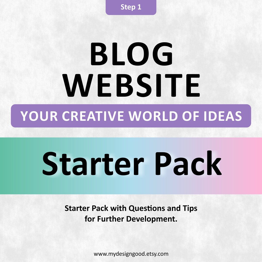 Starter Pack - Blog Website & Mini Brand for Handicraft Creators or for ...
