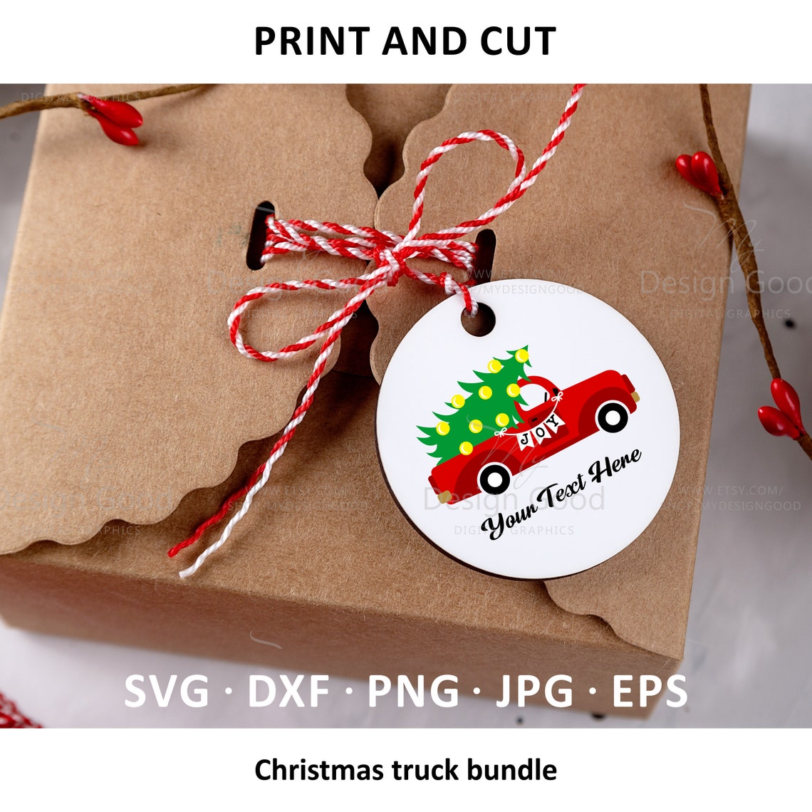 Christmas Truck Svg Truck With Tree Svg Car With Tree Svg | Etsy