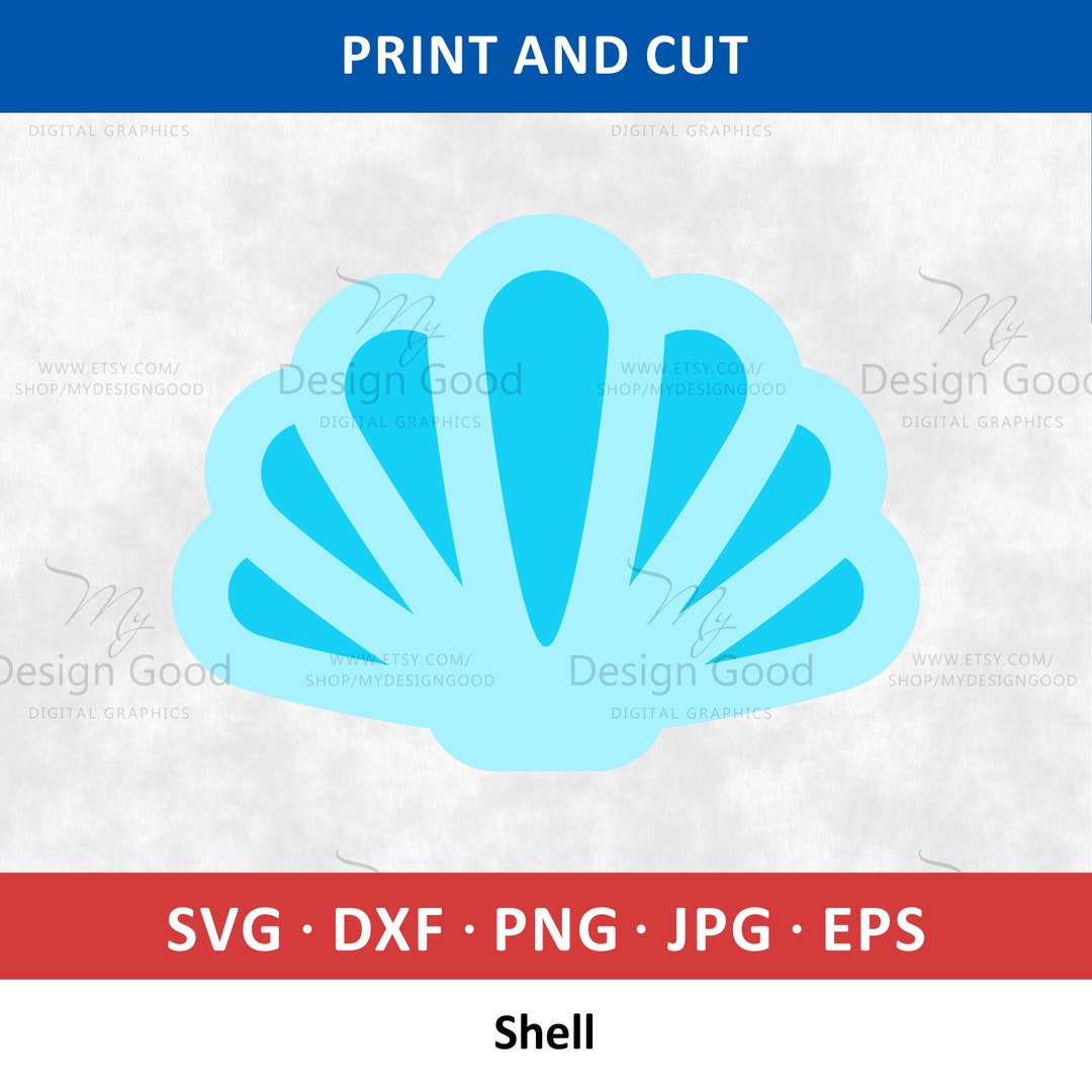Seashells Svg, Sea Shells Svg, Shells Svg File, Beautiful Shells, Blue ...