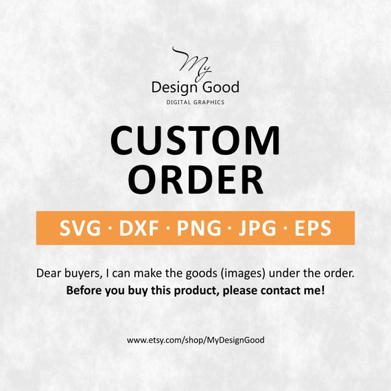 Custom Order SVG. Production of Cliparts Under the Order. for | Etsy